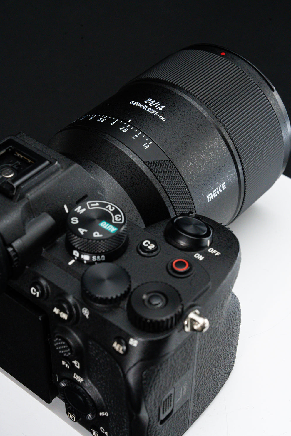 Meike 24mm f1.4 MIX Full Frame Auto Focus STM Lens for E Mount Cameras